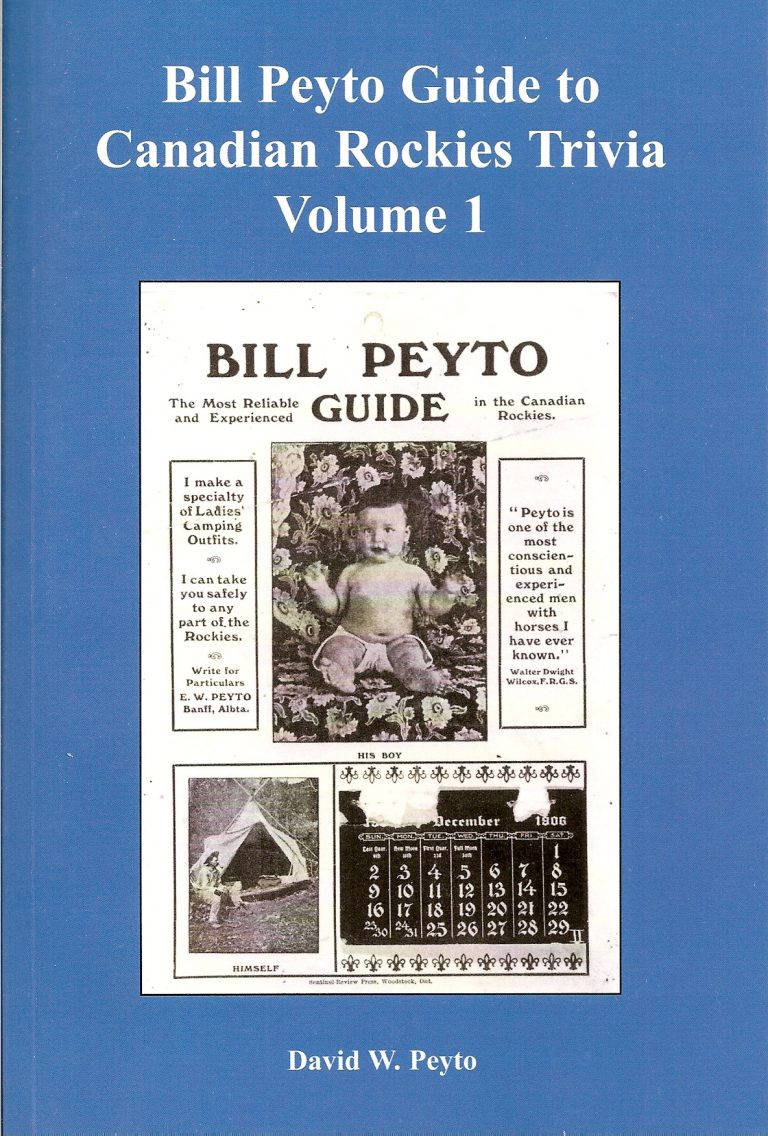 Bill Peyto Guide to Canadian Rockies Trivia Volume 1 | Peyto Lake Books